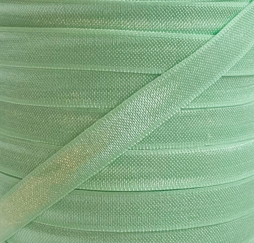 3/8" Pastel Green Flat Elastic - Elastic for Baby Headbands, and Sewing ...