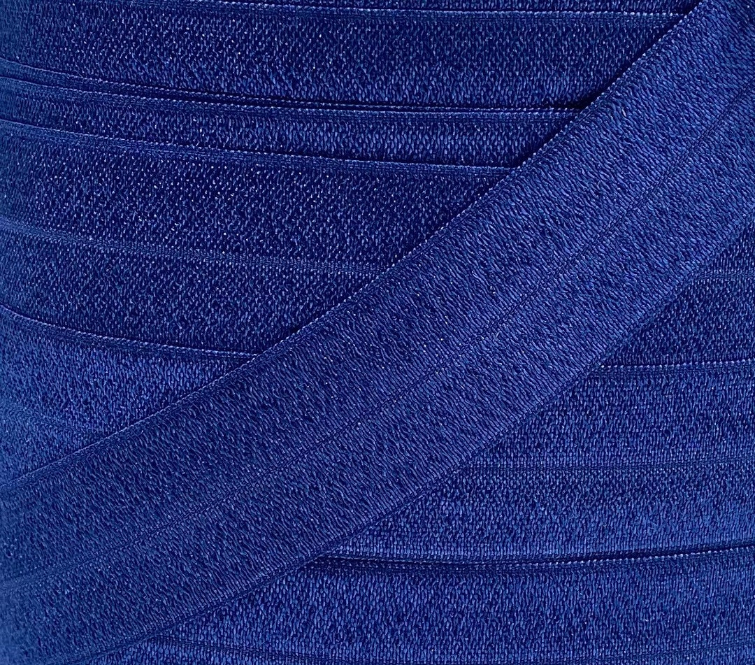 One Inch Navy Blue Fold Over Elastic -FOE Navy Blue 1" Elastic for ...