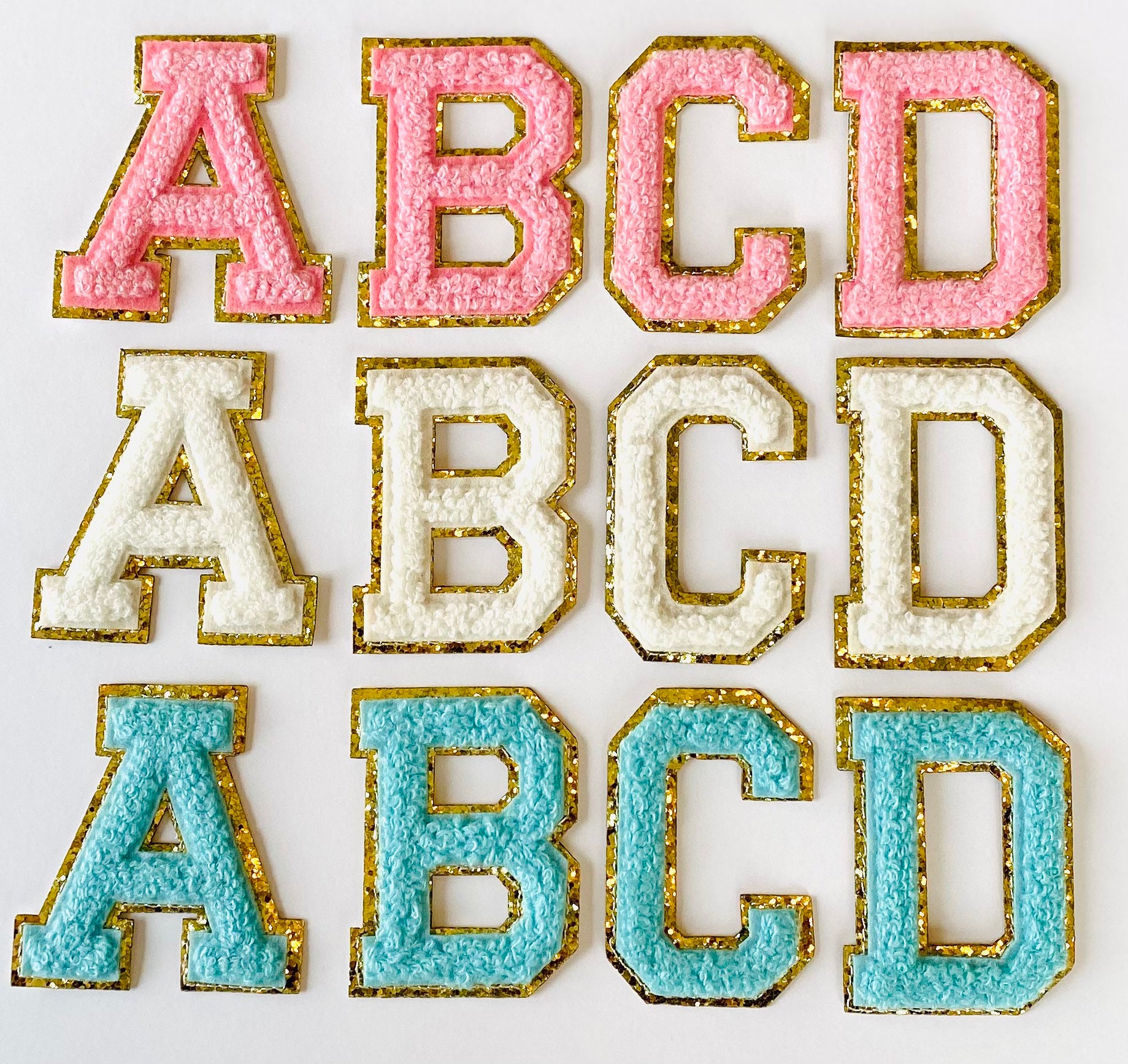 Chenille Letter Varsity Patch. Iron, Sew or Glue on Approx. 2.5 in Tall ...