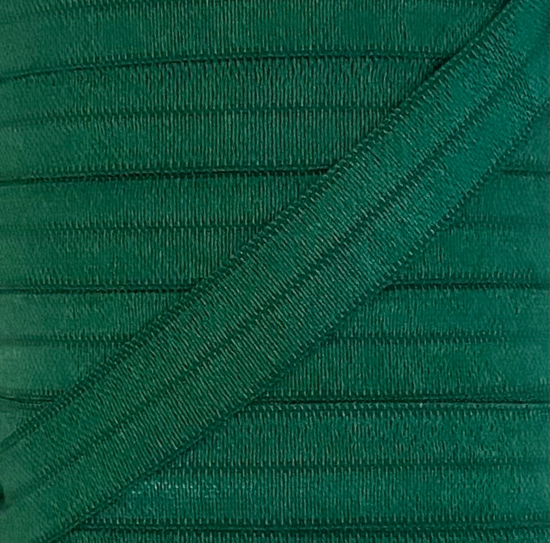 5/8 Hunter Green Fold Over Elastic Elastic for Baby Headbands, Sewing ...