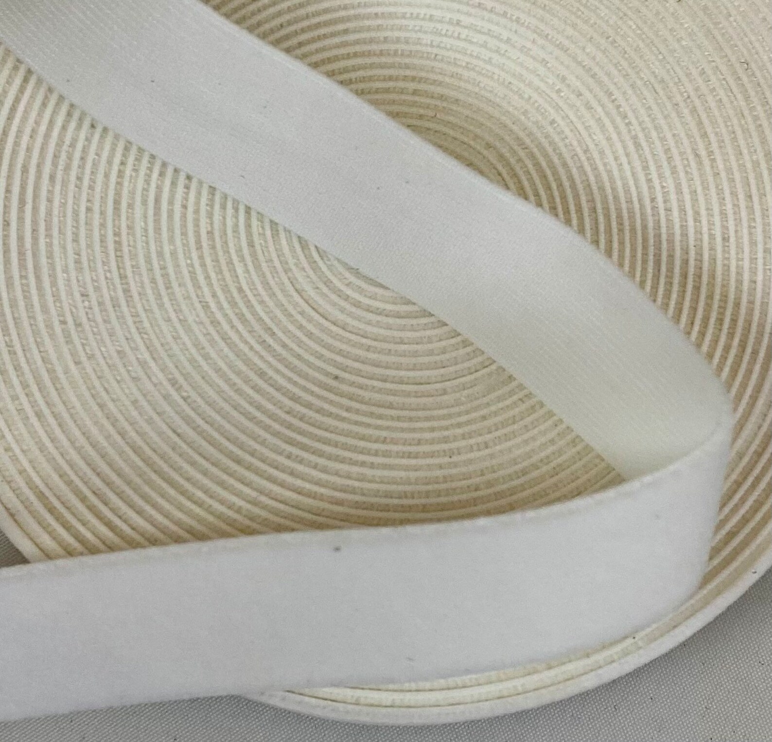 5/8" White Velvet Elastic - Elastic for Baby Headbands and Hair Ties ...