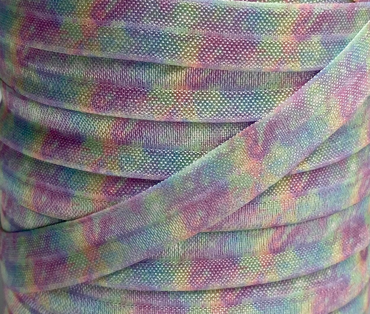 5/8 Watercolor Print Fold Over Elastic Elastic for - Etsy