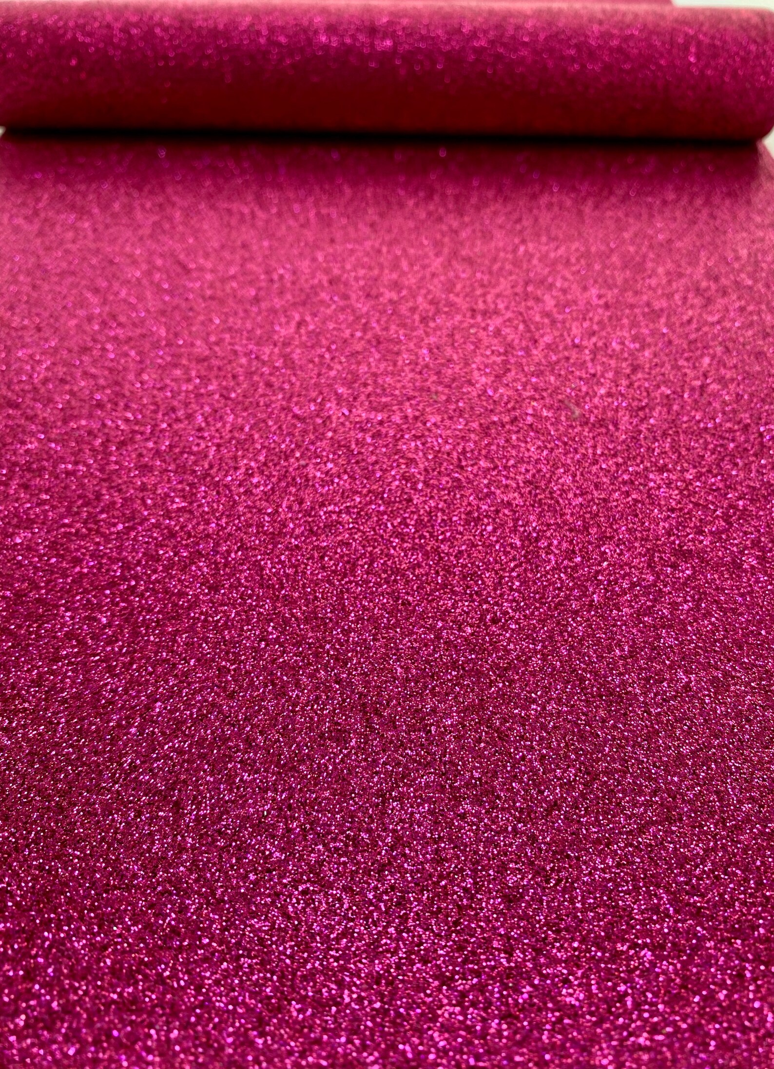 Hot Pink Glitter Fabric Sheet Canvas Backed Fine Glitter | Etsy