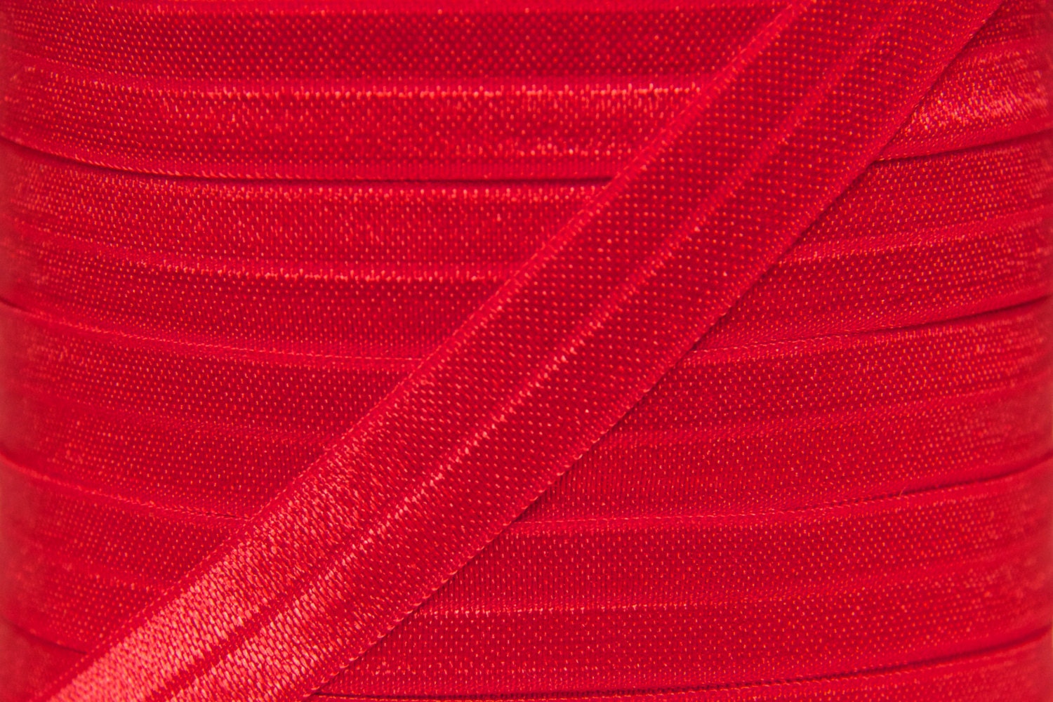 5/8" Red Fold Over Elastic - Elastic for Baby Headbands and Hair Ties ...