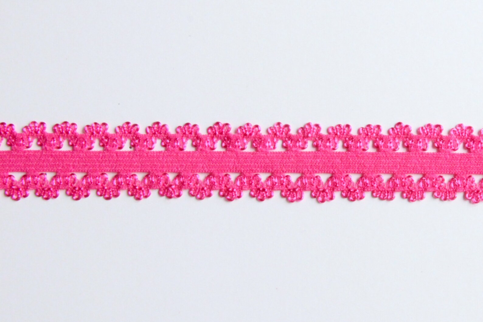 5/8 Hot Pink Picot Edge Stretch Lace Elastic 5/8 Lace | Etsy
