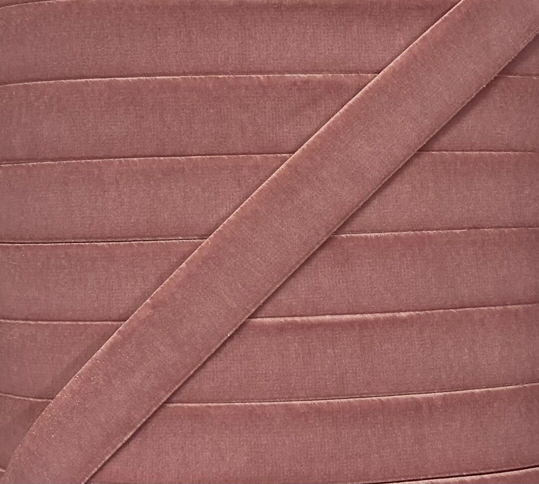5/8" Rose Mauve Velvet Elastic - Elastic for Baby Headbands and Hair ...