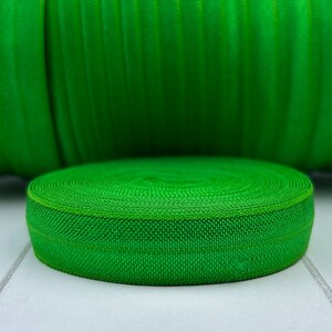 5/8" Emerald Green Fold Over Elastic - Elastic for Baby Headbands and ...