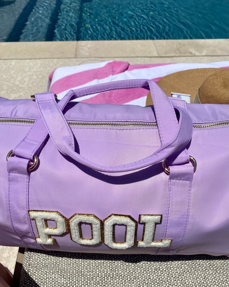 Weekender Duffle Bag Blank Nylon Bag for Girls Gym Pool or - Etsy