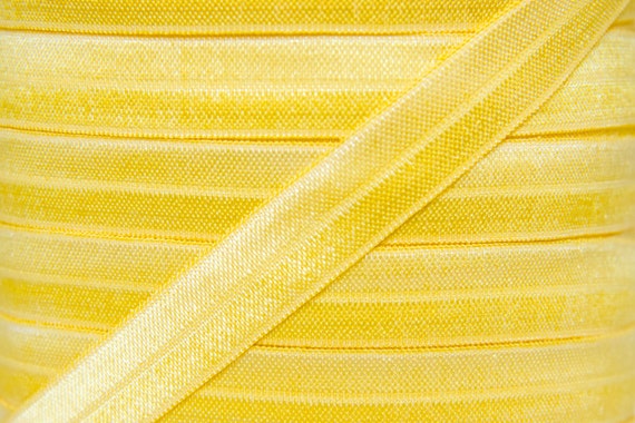 5/8 Bright Yellow Fold Over Elastic Elastic For Baby | Etsy