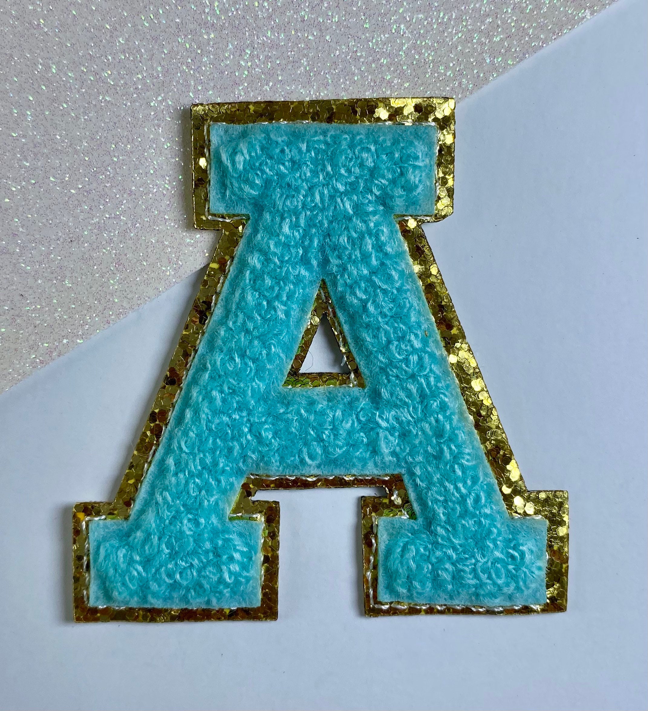 Chenille Letter Varsity Patch. Iron, Sew or Glue on Approx. 2.5 in Tall ...