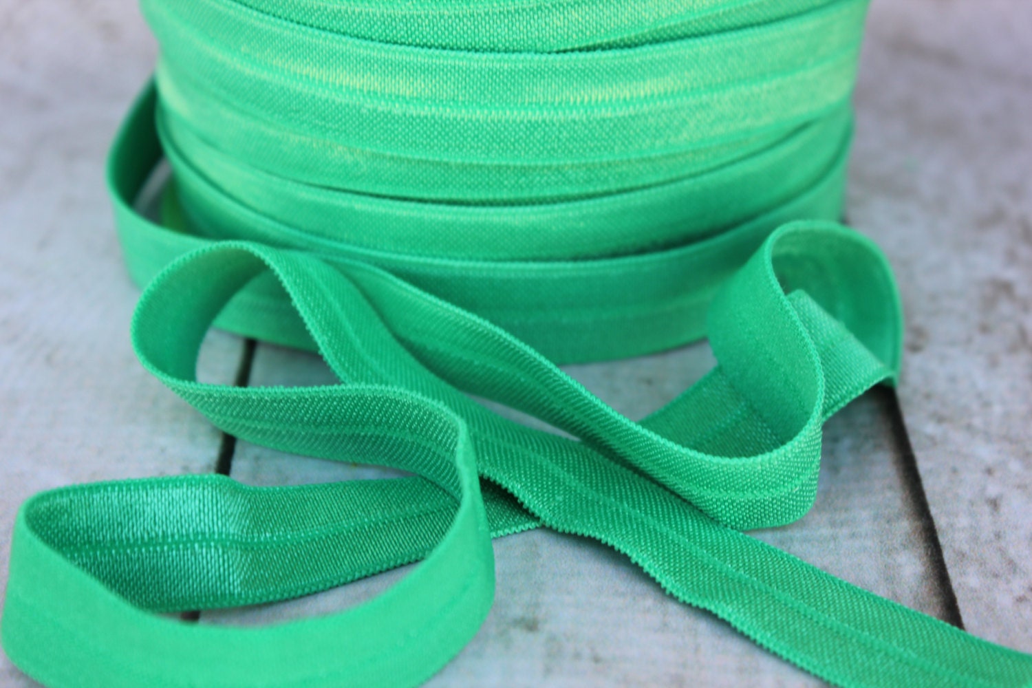 5/8 Emerald Green Fold Over Elastic Elastic For Baby | Etsy