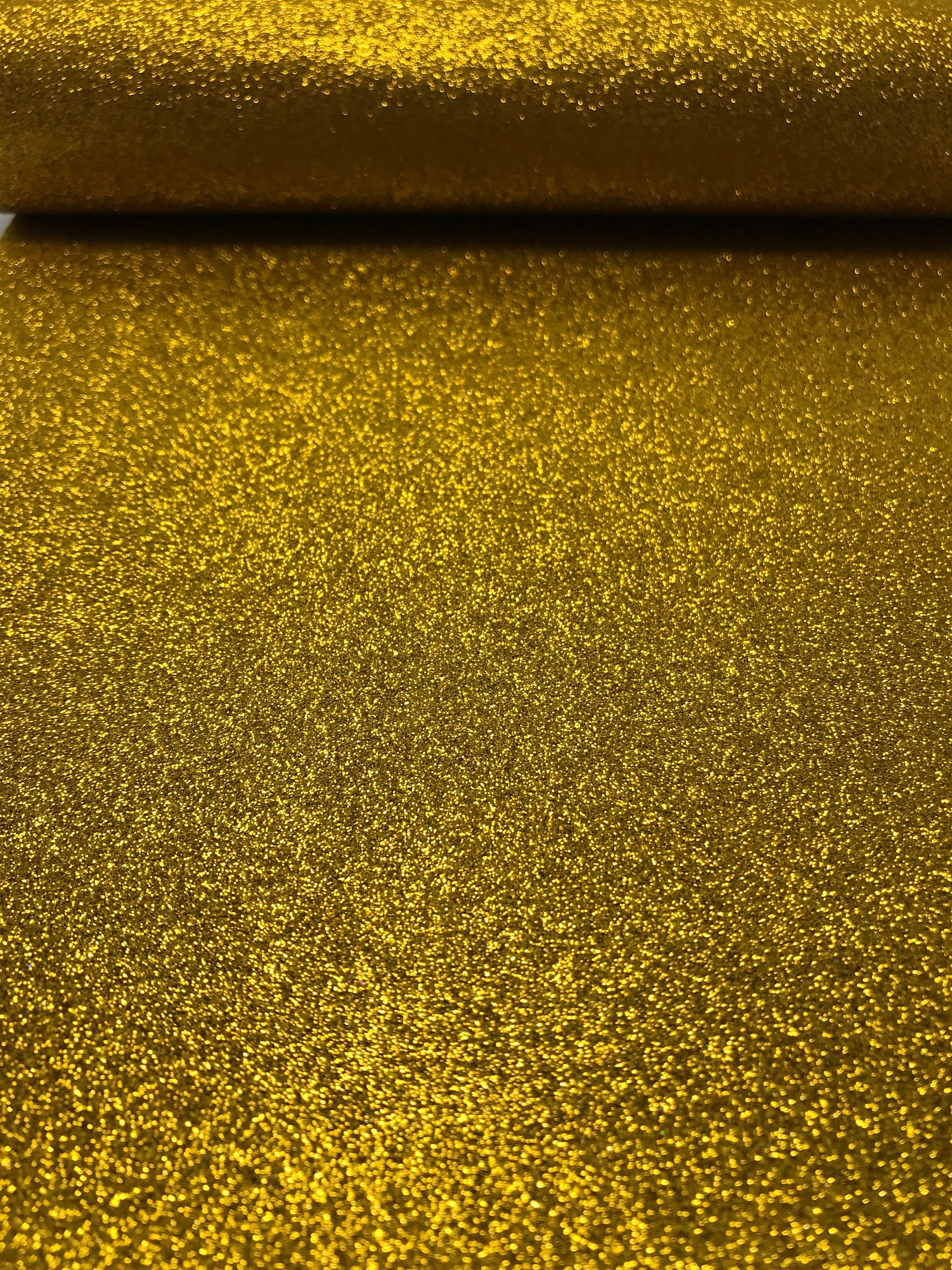 Gold Glitter Fabric Sheet Canvas Backed Fine Glitter Fabric - Etsy