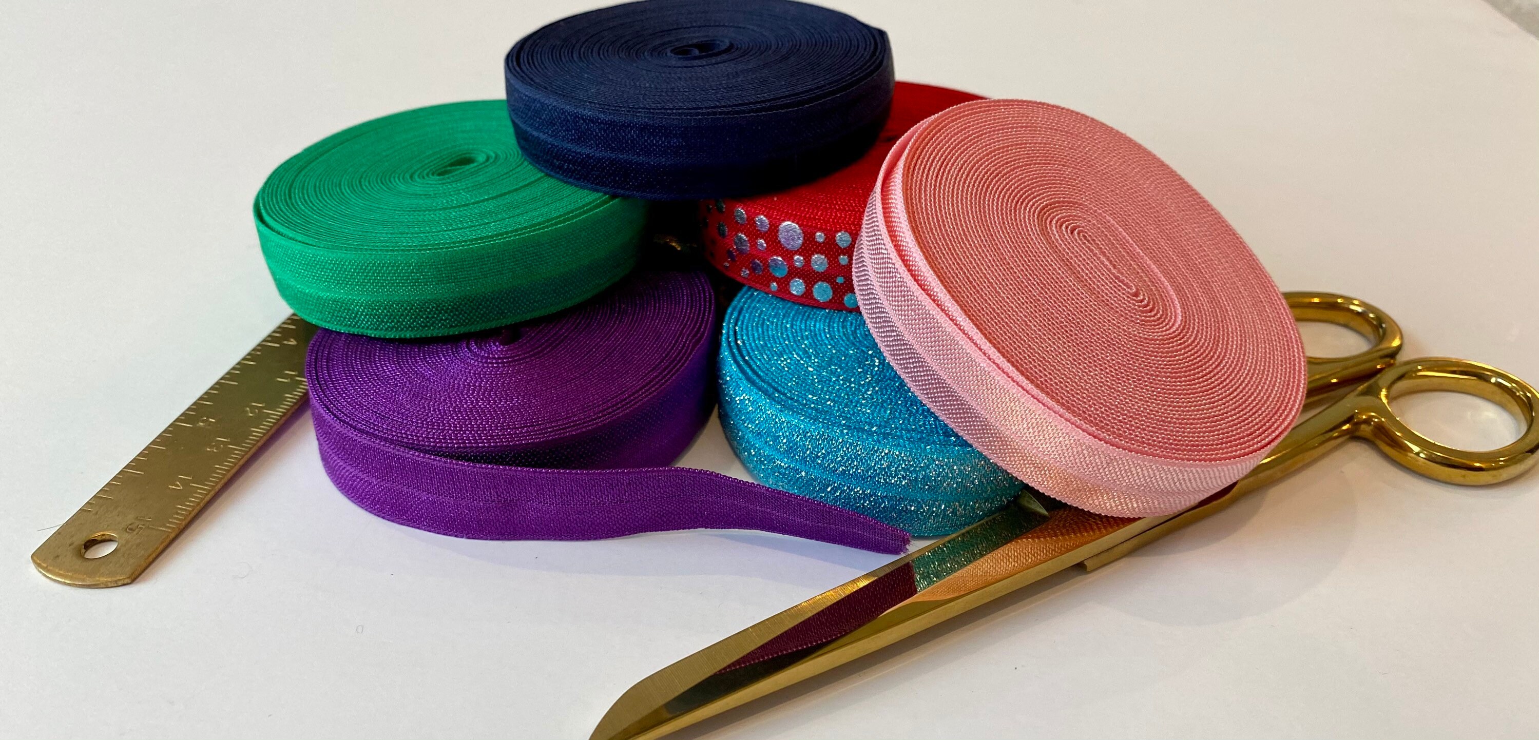 5/8 Watercolor Print Fold Over Elastic Elastic for - Etsy