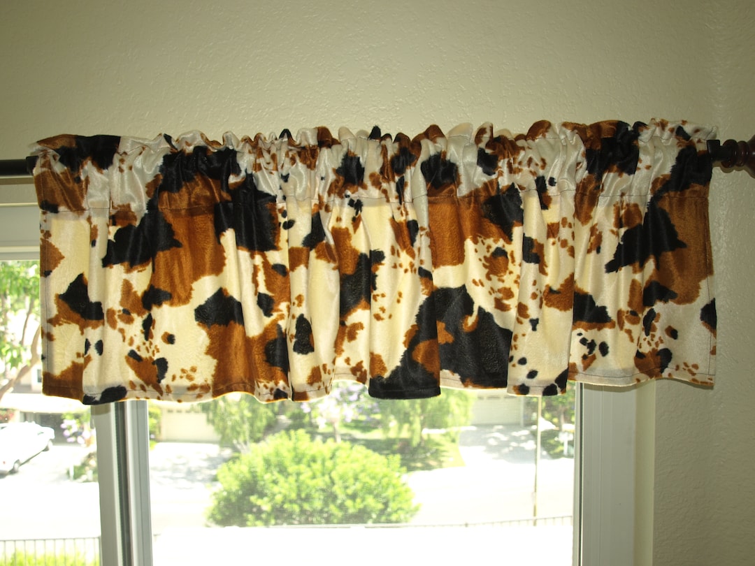 Western Window Valance Ranch Style Pony Print Window Valance - Etsy