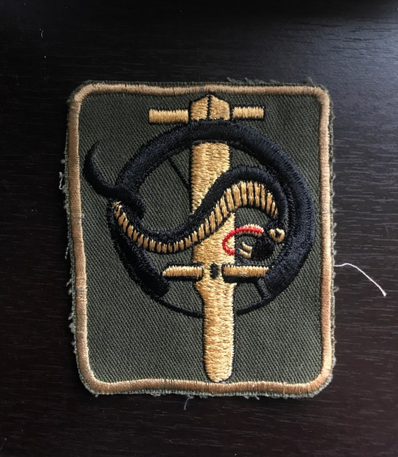Vintage Black Viper logo patch | Etsy