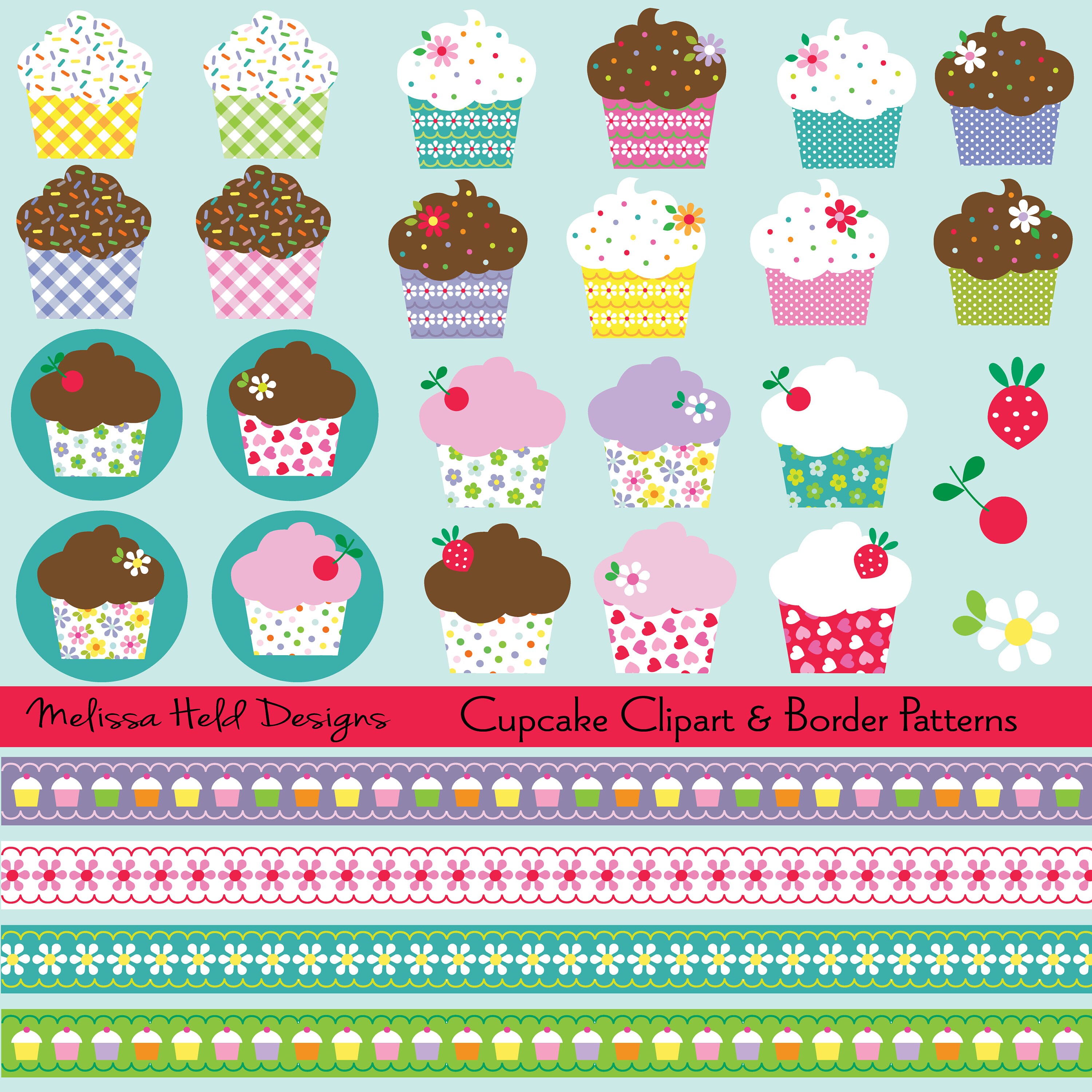 Cupcakes Clipart Border