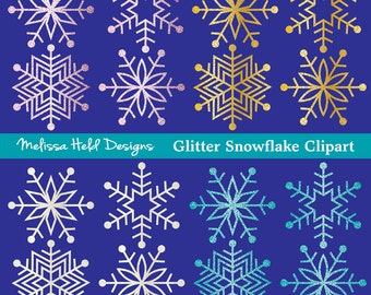 Winter Clipart gold GLITTER Snowflakes Gold Snowflakes Clipart Instant ...