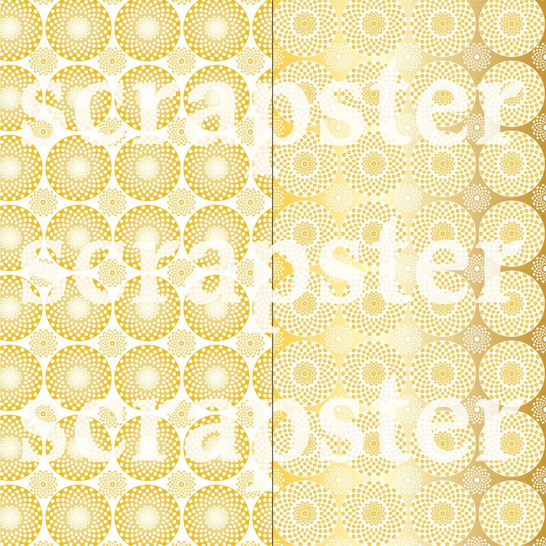 Gold Medallions Digital Patterns - Etsy