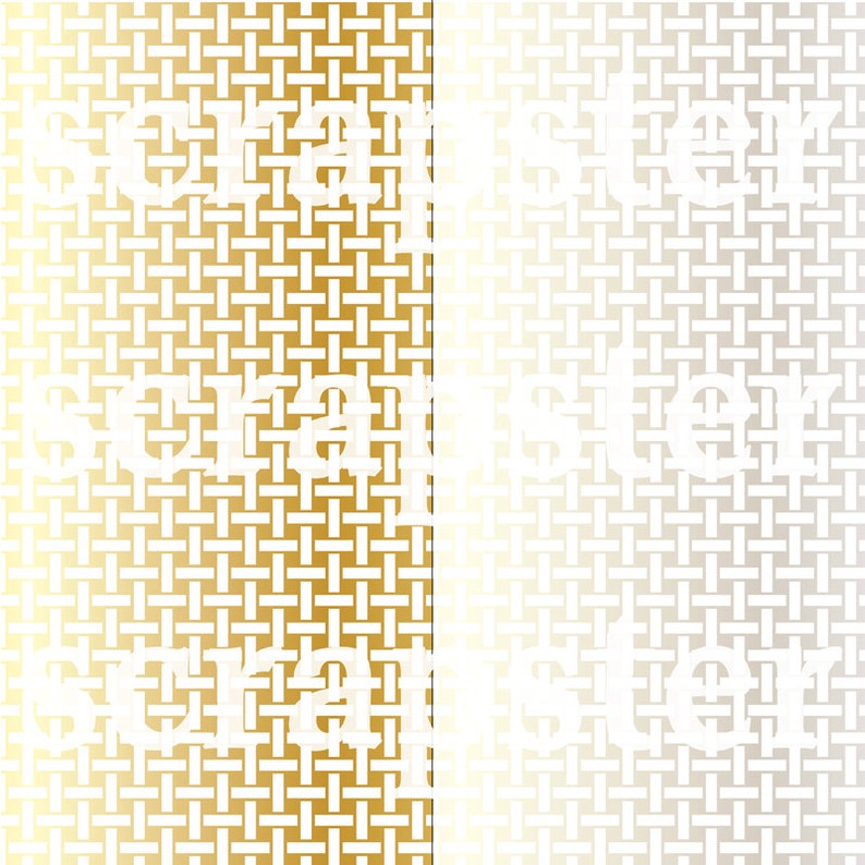 Silver and Gold Digital Lattice Patterns | Etsy