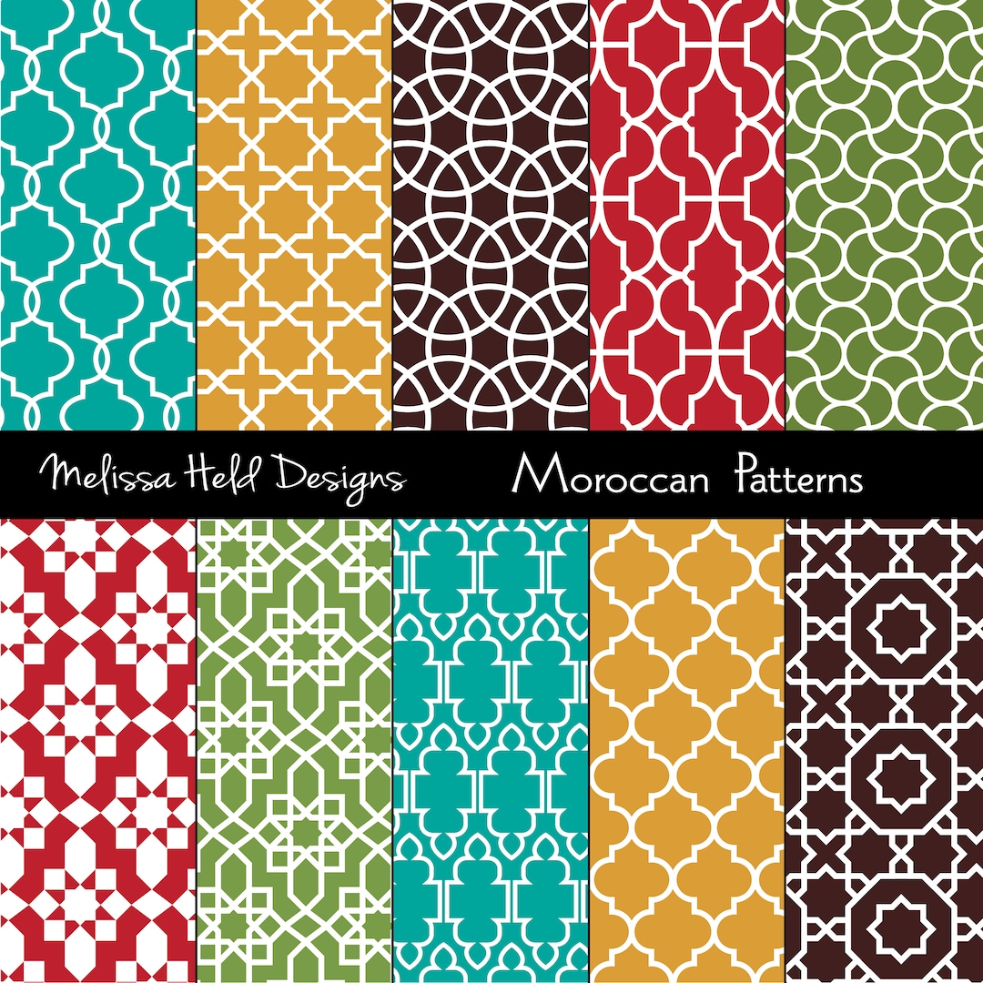 Moroccan Digital Patterns - Etsy
