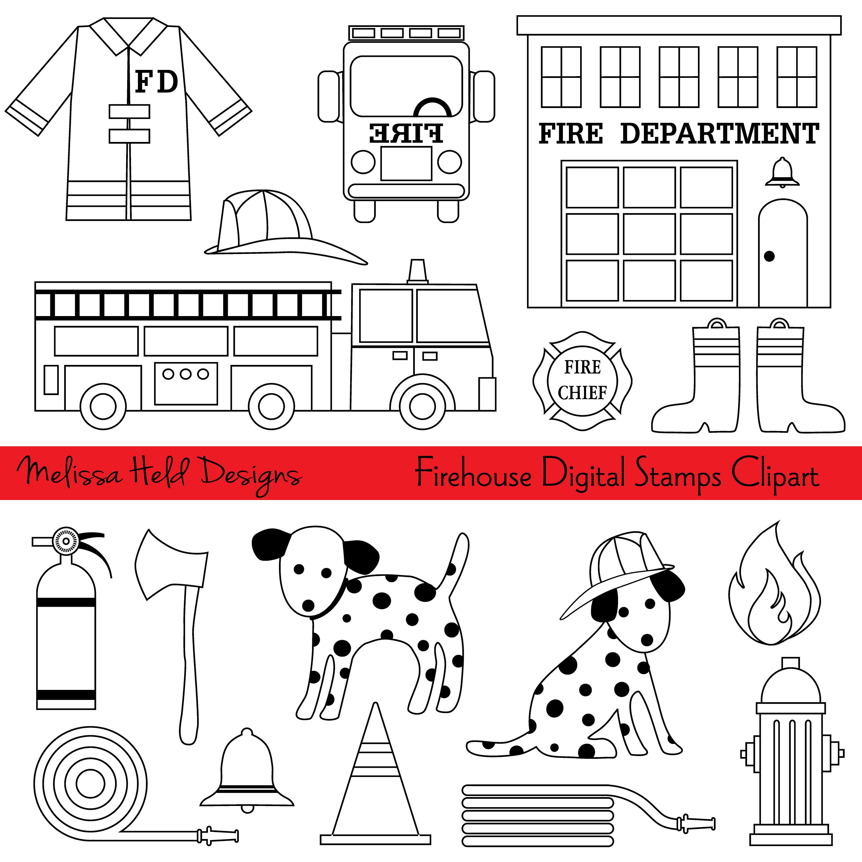 Firehouse Dalmatian Clipart