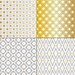 Gold Deco Digital Patterns - Etsy