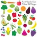 Fruits and Vegetables Digital Clipart - Etsy