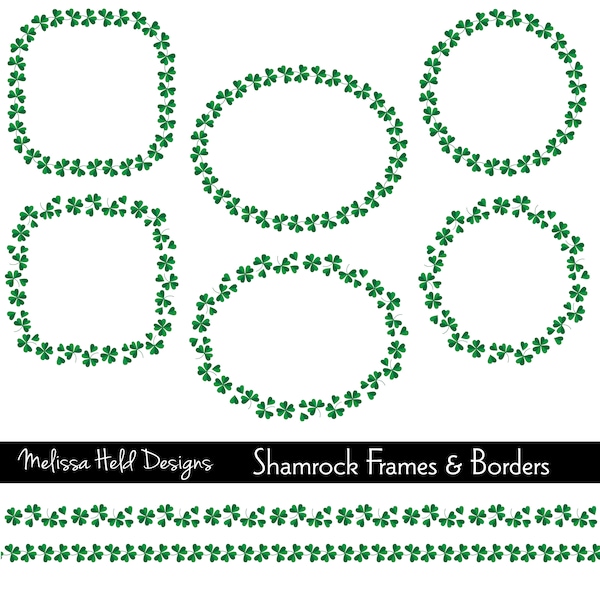 Shamrock Borders - Etsy