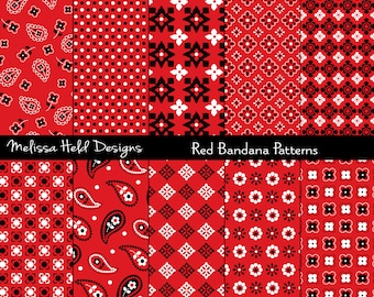 Red Bandana Letters & Numbers for Sublimation or Design - Etsy