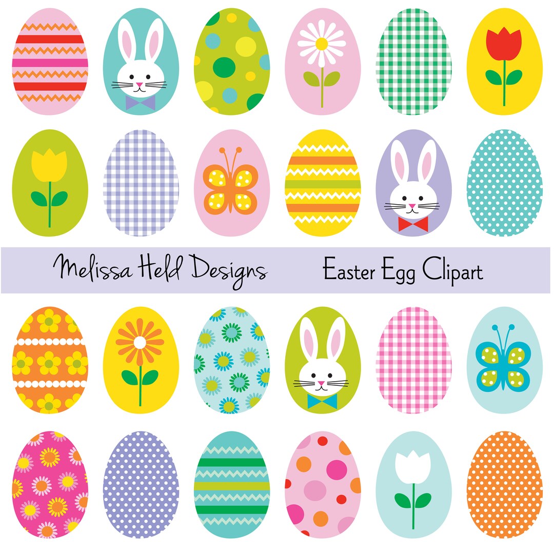 Easter Egg Digital Clipart - Etsy