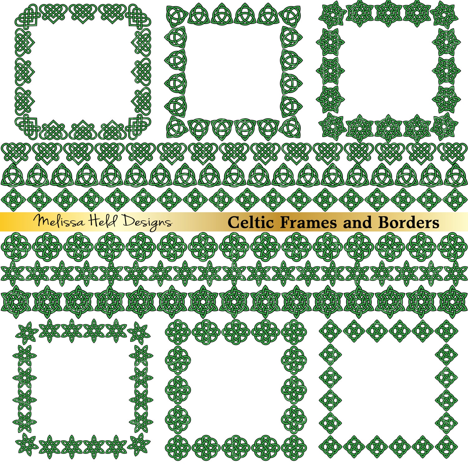 Celtic Knot Square Border