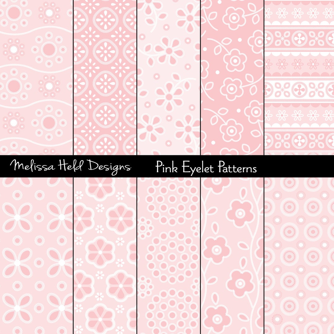 Pink Eyelet Eyelet Digital Patterns - Etsy