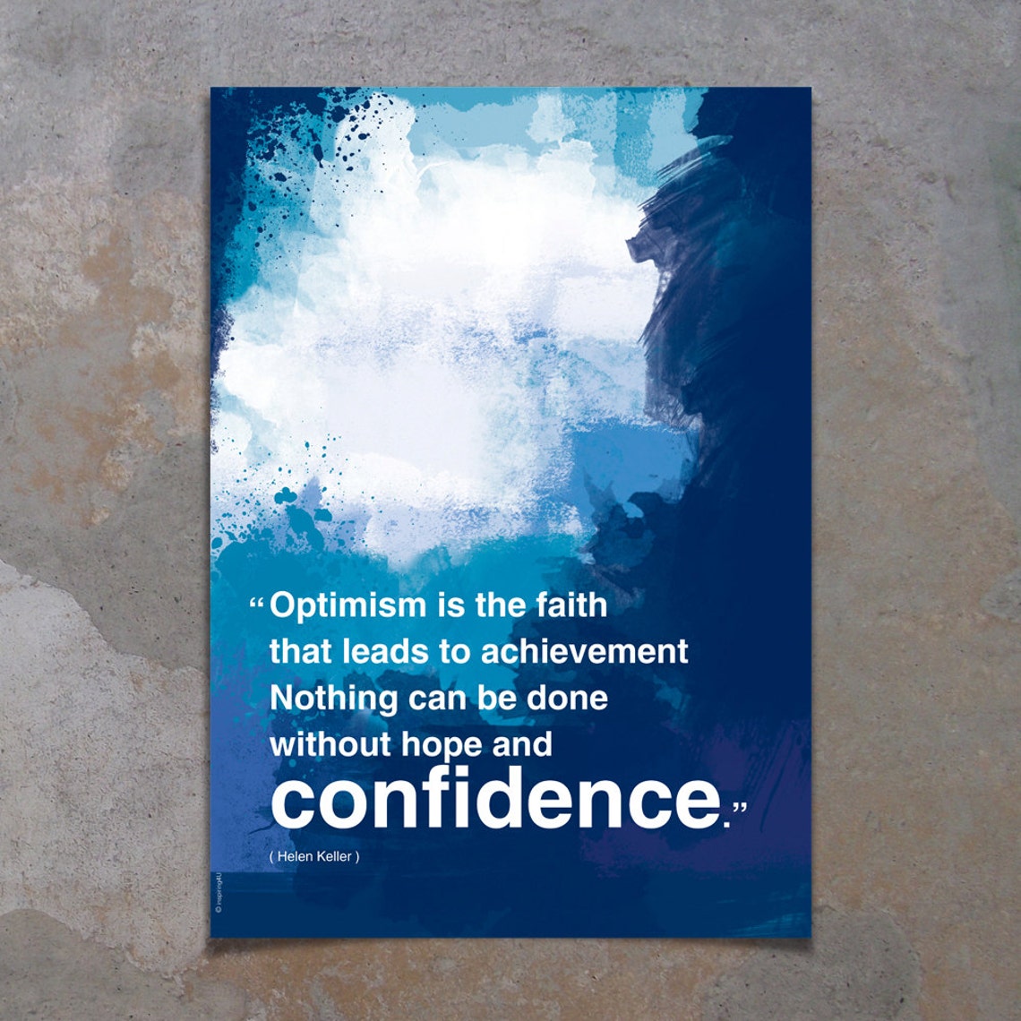 A3 Motivational Poster. Inspiring Words Poster With Typography Design ...