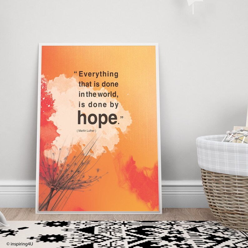 Healing Motivation Poster. Hope Quote Inspirational Poster. Positive ...