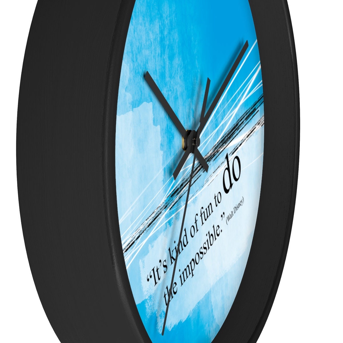 Office Wall Decor Clock With Motivational Quote. Wall Clock ...do the ...