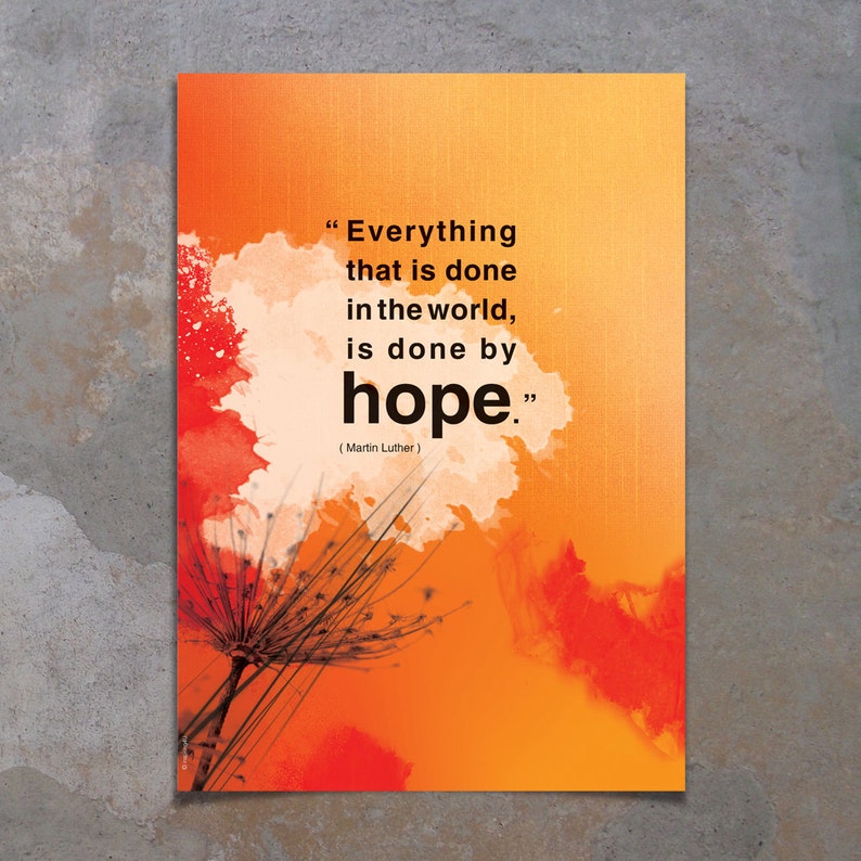 Healing Motivation Poster. Hope Quote Inspirational Poster. Positive ...