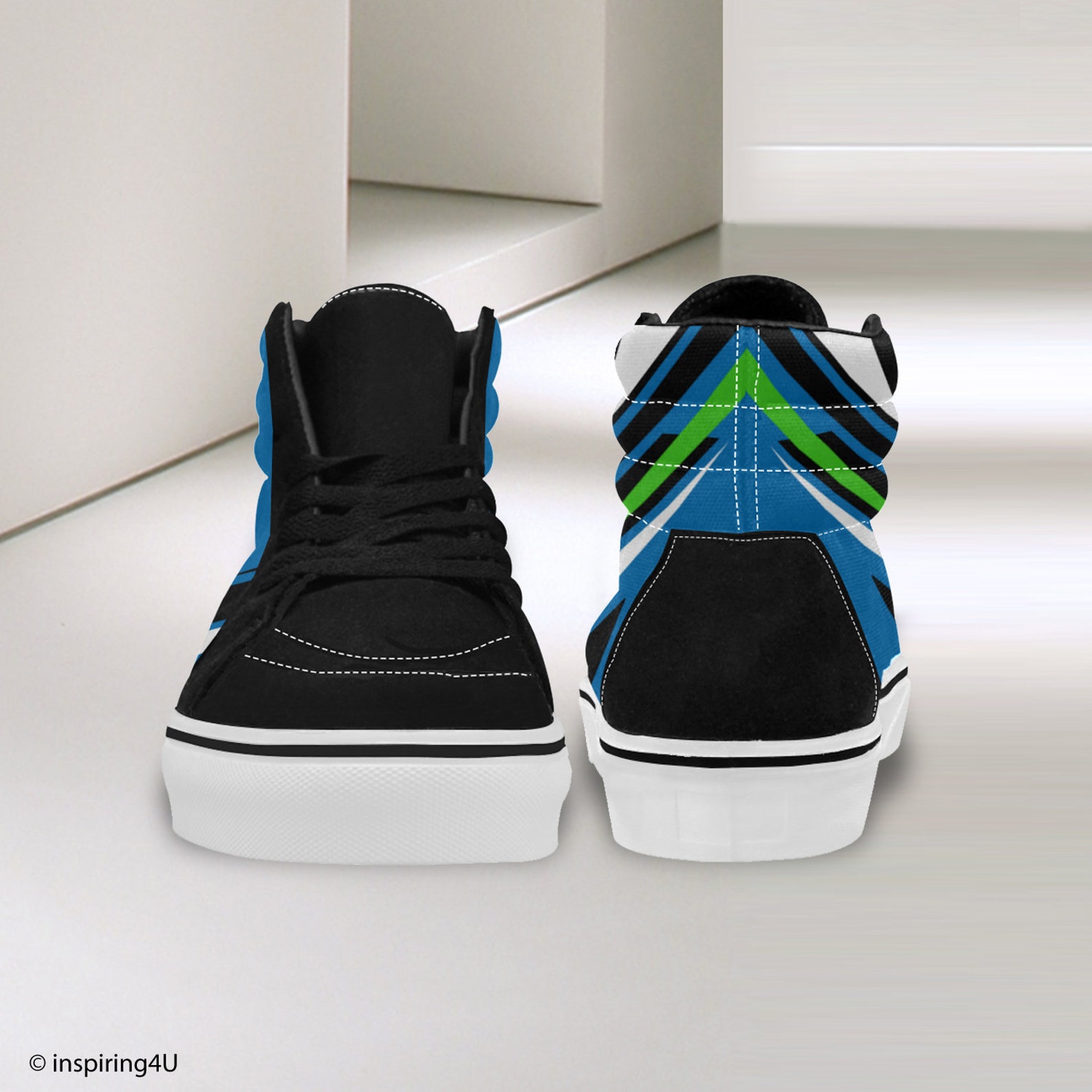 Men's High Top Canvas Shoes, Fashion Shoes, Unique Shoes, Pop Art High ...