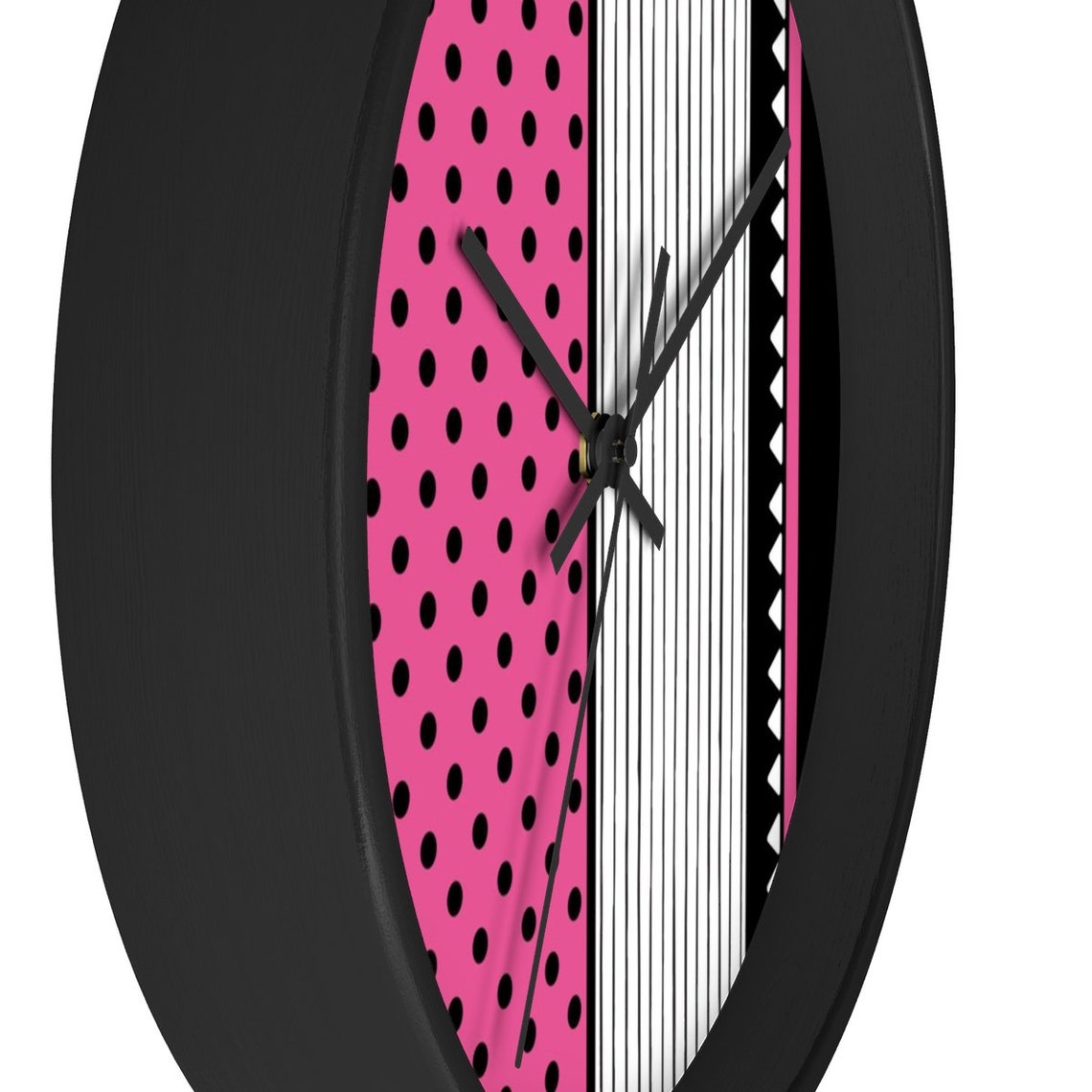 Pink Wall Clock. Colorful Clock Gift for Her. Office Wall Decor Clock ...