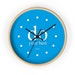 Light Blue Wall Clock, Motivational Office Decor - Etsy