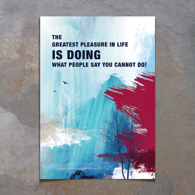 A3 Inspirational Poster With Inspiring Words. Art Poster for - Etsy