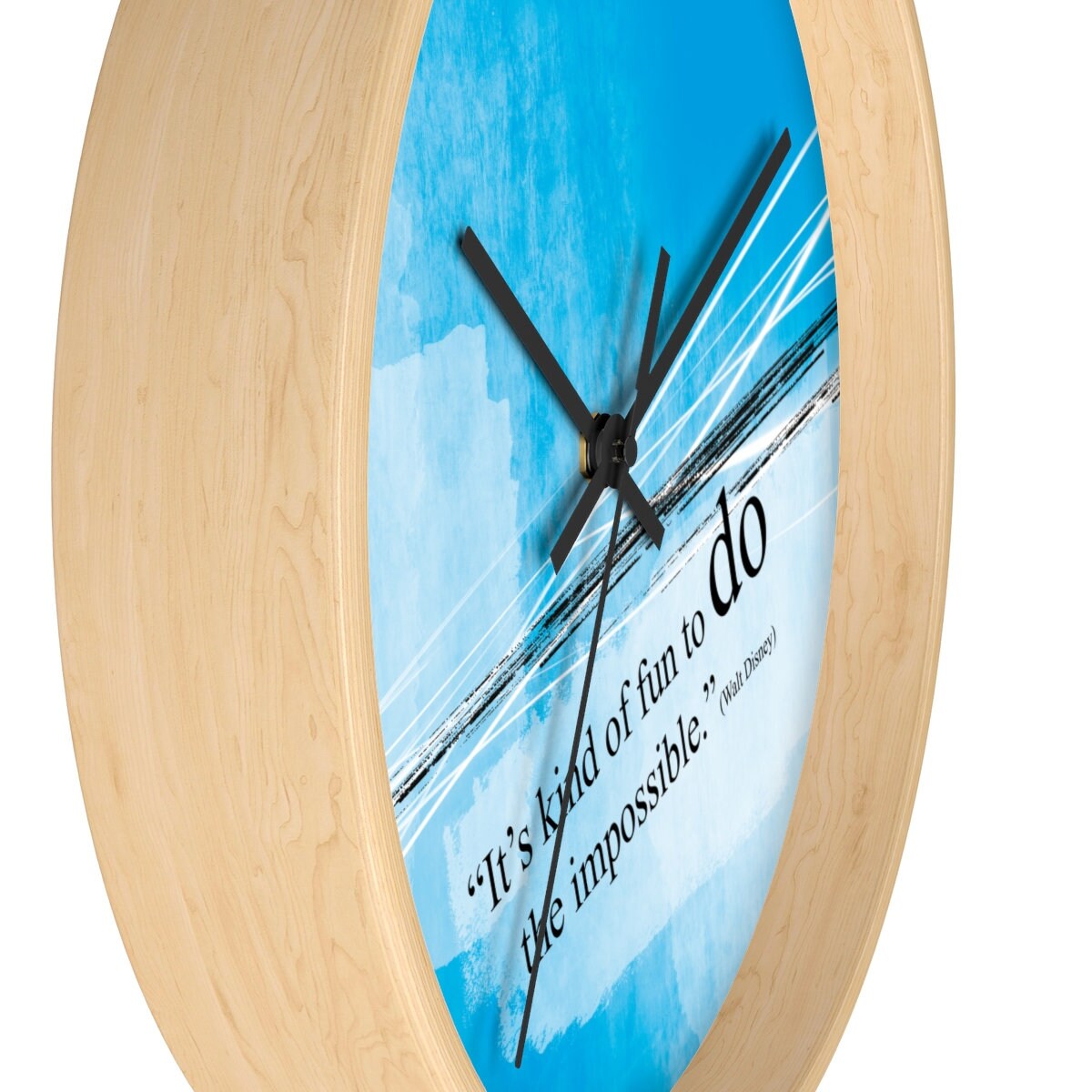 Office Wall Decor Clock With Motivational Quote. Wall Clock ...do the ...