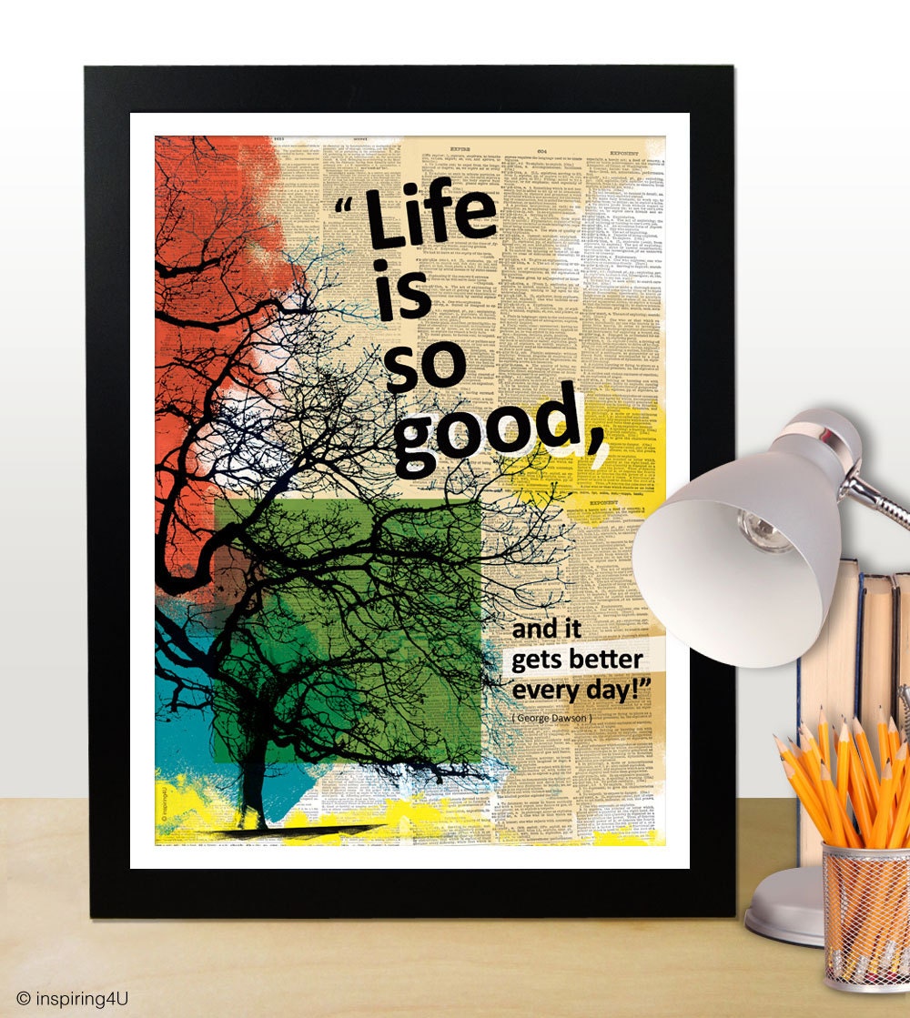 A4 Motivational Poster With Positive Thinking Typography Art - Etsy