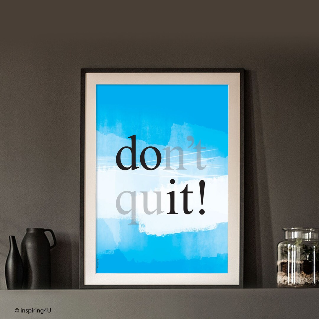 A4 Positive Thinking. Typography Design. Inspirational Poster ...
