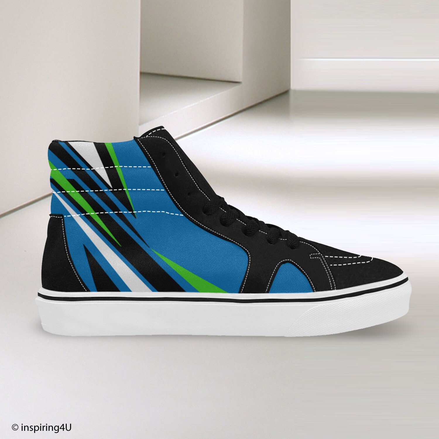 Men's High Top Canvas Shoes Fashion Shoes Unique Shoes - Etsy