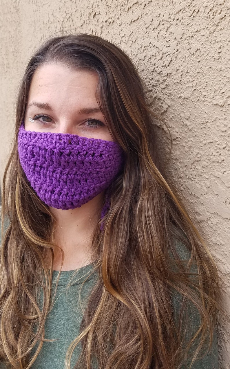 PATTERN: Craycray Crochet Face Mask With Lining / Adult & Child Size ...