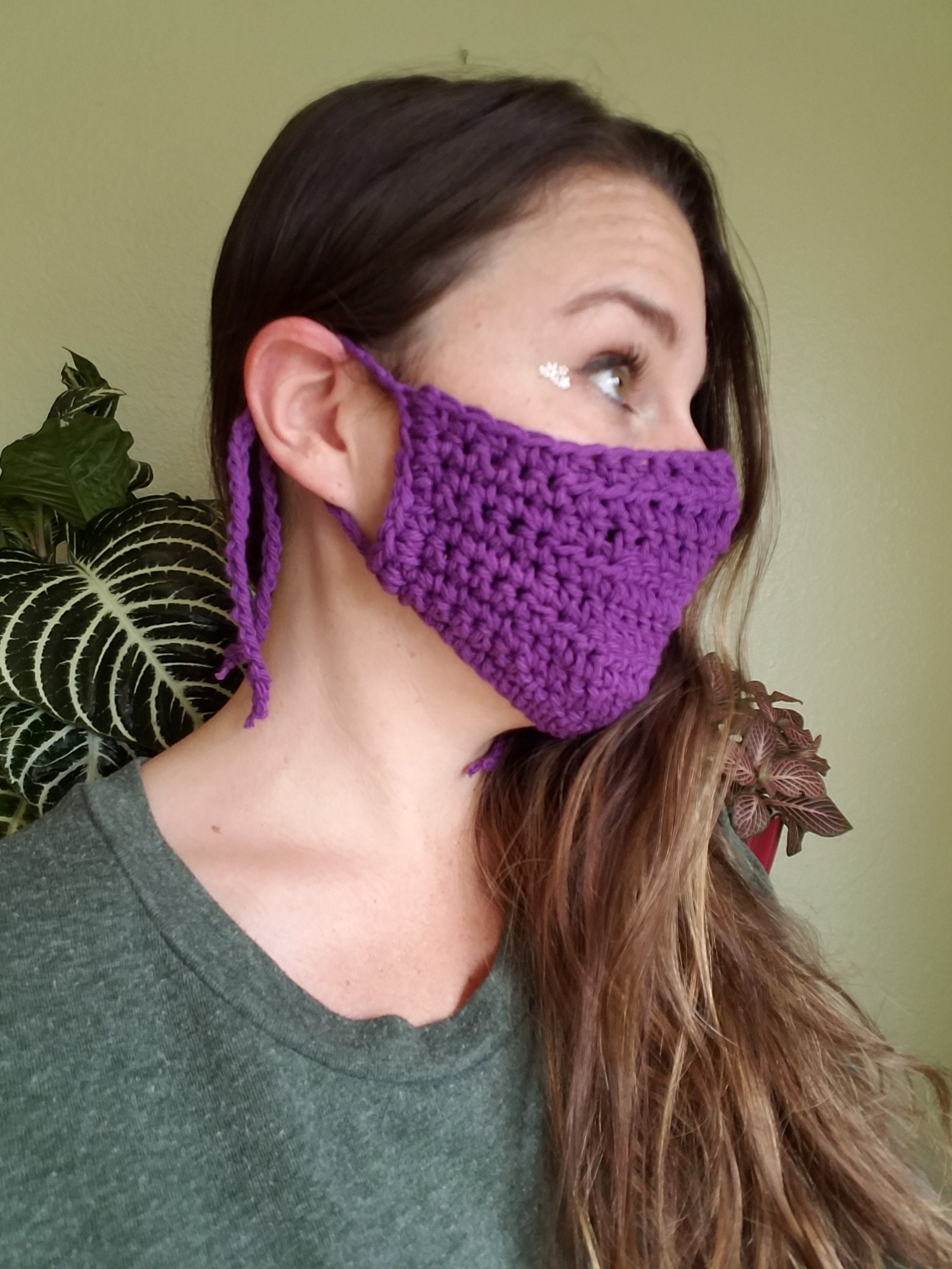 PATTERN: Craycray Crochet Face Mask With Lining / Adult & Child Size ...