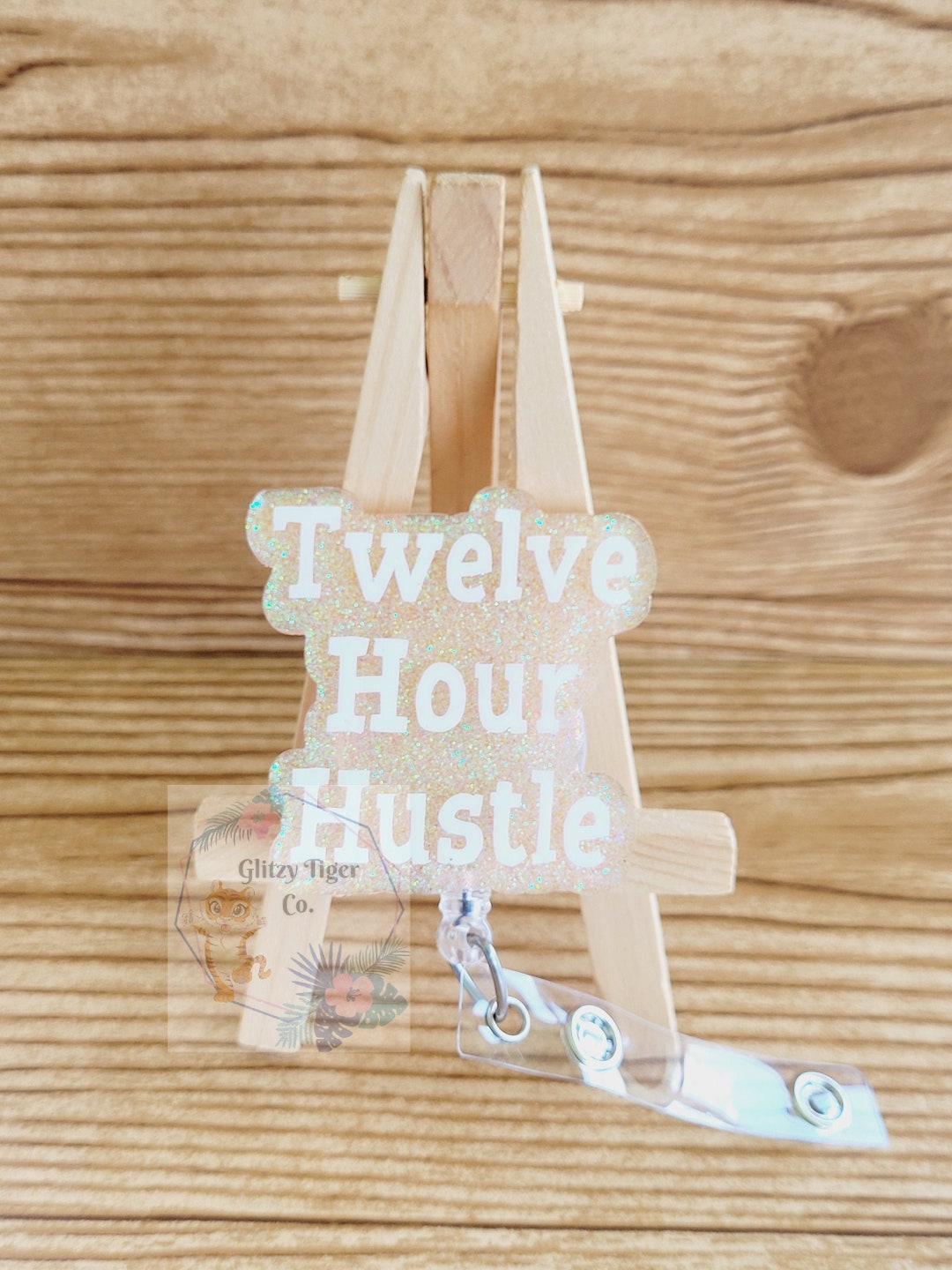 12 Hour Hustle badge reel, Medical Badge reel, Hustler ID holder - Etsy ...
