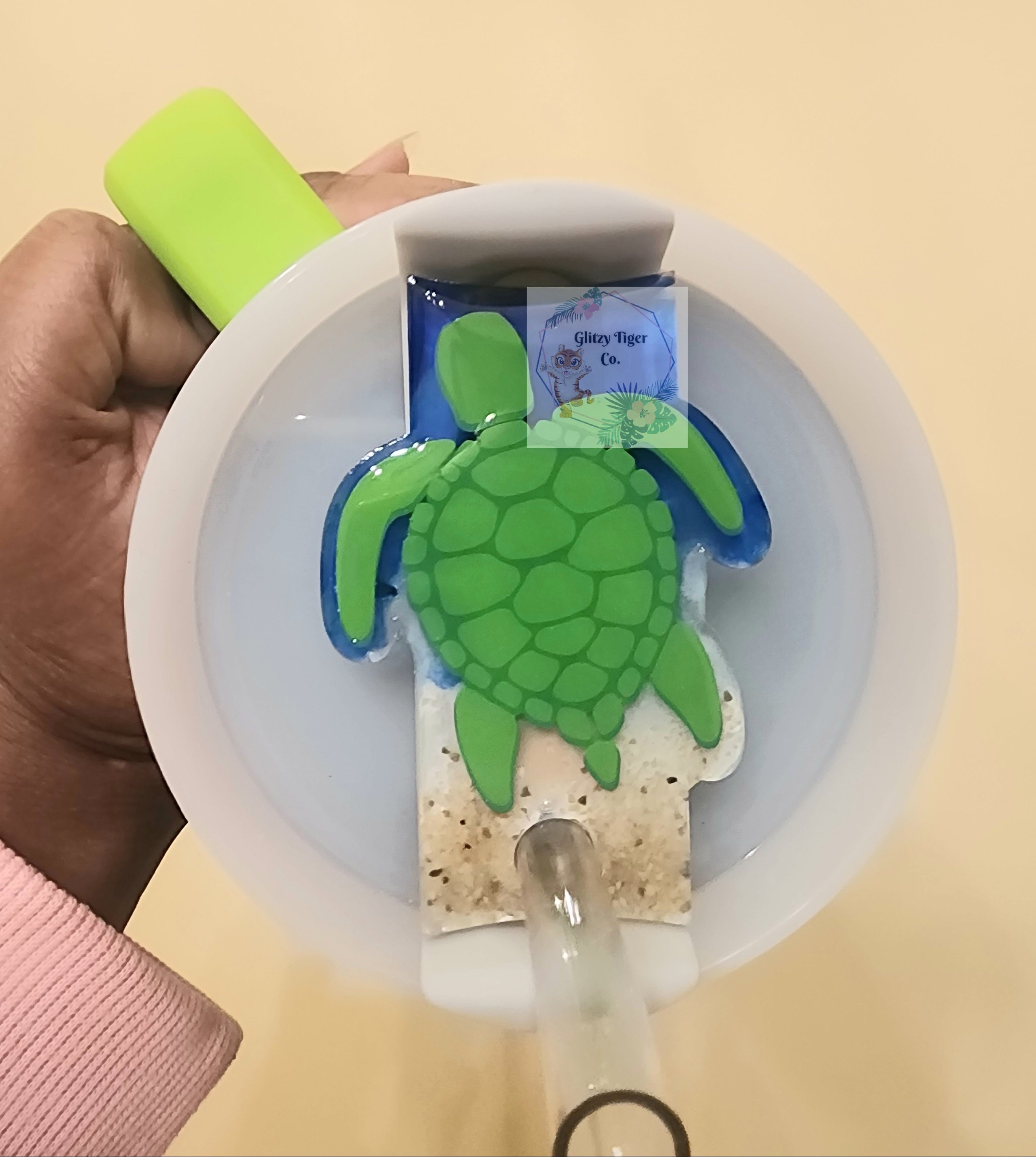 Sea Turtle Stanley Topper Turtle Tumbler Topper Sea Turtle 40 Oz ...