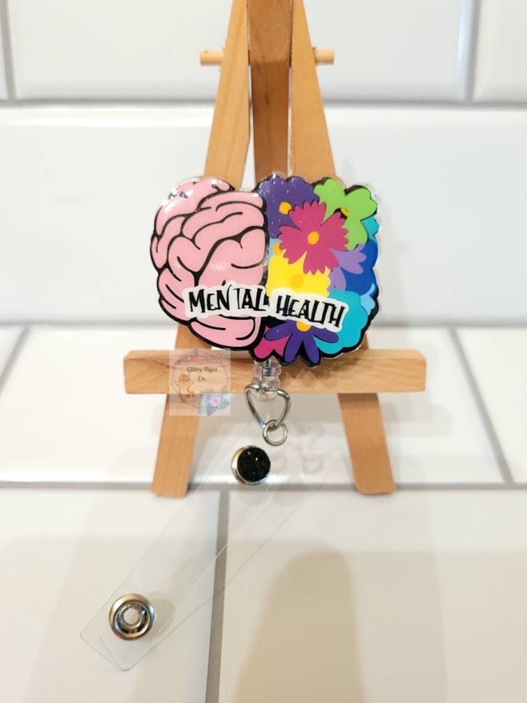 Mental Health Brain Bouquet Badge Reel - Etsy