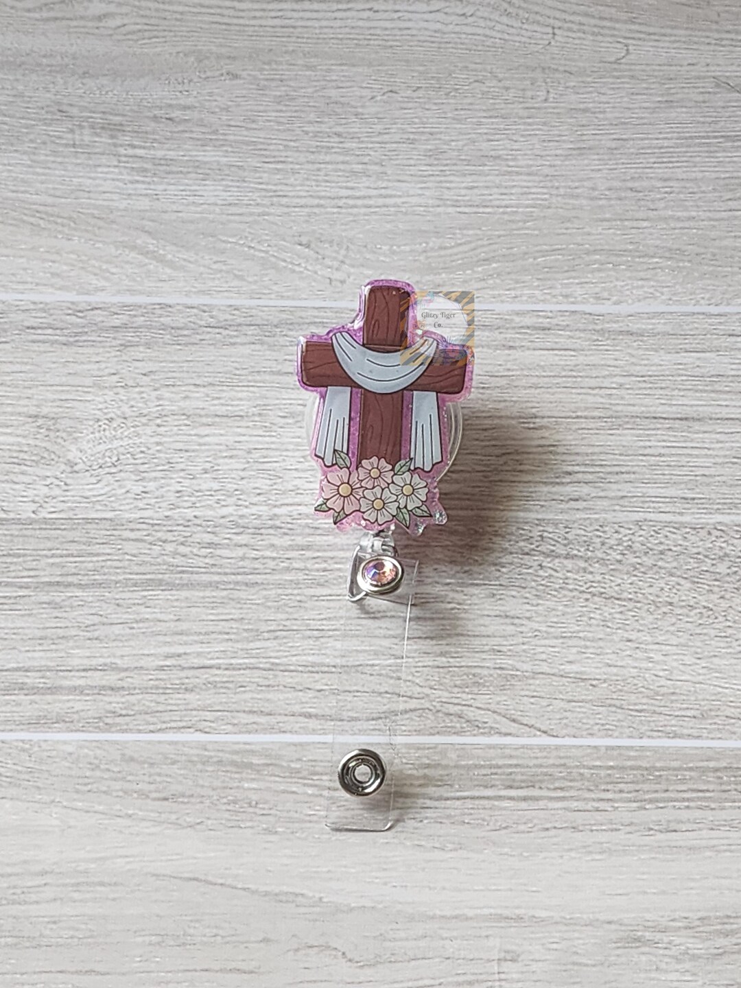 Cross Badge Reel| Inspirational Badge Reel | Faith ID Holder ...